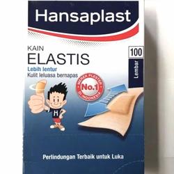 Jual 1BOX HANSAPLAST KAIN ELASTIS 100 LEMBAR hansaplas plaster plester ...