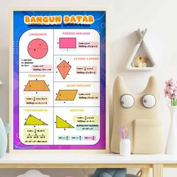 Jual POSTER EDUKASI ANAK MENGENAL RUMUS BANGUN DATAR - RUMUS BGN DATAR - Jakarta Utara ...