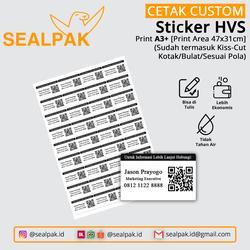 Jual Cetak Sticker HVS A3+ | Stiker Label HVS A3+ | Print + Kiss Cut ...