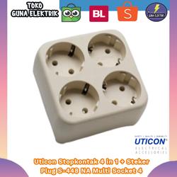 Jual Uticon Stop Kontak 4 in 1 + Steker Plug S-448 NA Multi Socket 4 ...