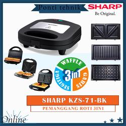 Jual Sharp Sandwich Toaster KZS-71-BK Pemanggang Roti Sharp KZS71BK ...