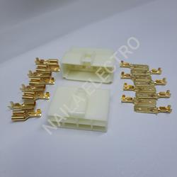 Jual Socket Motor 8 Pin Besar / Soket Konektor Kabel 8 Pin + Skun (Set ...