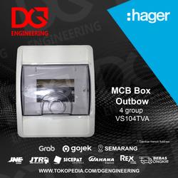 Jual BOX MCB HAGER 4 GROUP OUTBOW TYPE VS104TVA BOX PANEL MCB TEMPEL 4G ...