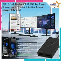 Jual Multiple Monitor USB 3.0 to Dual HDMI Extend Display 2 Monitor 4K ...