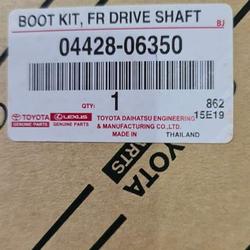 Jual boot Kit Drive Shaft Karet boot As Roda Depan Kiri NAV1 04428 ...