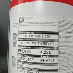 Jual Interthane 990 RAL 7035 / RAL7035 light grey 5L International ...