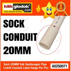 Jual SOCK 20MM / SOK / SHOCK PIPA CONDUIT LISTRIK SAMBUNGAN HARGA ...