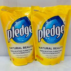 Jual PLEDGE FURNITURE POLISH NATURAL BEAUTY LEMON REFILL 450ML - lemon ...