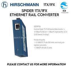 Jual HIRSCHMANN Spider 4TX/1FX - Industrial Rail Converter FO to ...