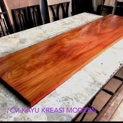 Jual Top table - daun meja fjl jati solid bisa custom ukuran papan kayu ...