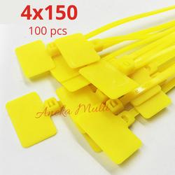 Jual LABEL Kabel ties Cable tie Maker name tag lan tulis 4x150 100 pcs ...