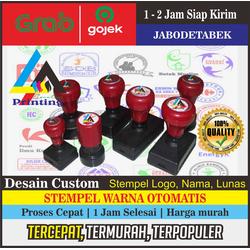 Jual Stempel Custom Flash Lunas Stampel Nama Logo Perusahaan Stamp Cap ...