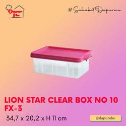 Jual LION STAR Clear Box No: 10, 20, 30 (Kotak Penyimpanan) - No: 10 ...
