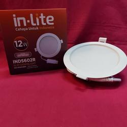 Promo InLite Lampu LED Panel Plafon Slim Downlight 12W 12 Watt INDS602R ...