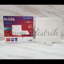 Jual LAMPU DOWNLIGHT LED PANEL 18 WATT 18W KOTAK INLITE IN-LITE - Putih ...