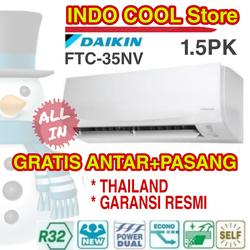 Jual DAIKIN FTC35 AC Split 1,5 pk FTC35NV14 pasang instalasi pipa thailand - Jakarta Selatan ...