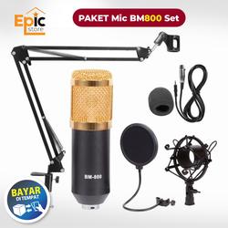 Jual MIXIO BM800 ORIGINAL Full Paket recording Microphone Condenser ...