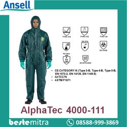 Jual Ansell Alphatec Microchem 3000 Coverall Hazmat Suit Baju Kimia ...