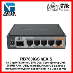 Jual Mikrotik hEX S 5x Router RB760iGS Gigabit Ethernet + SFP - Jakarta ...