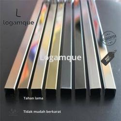 Jual List Stainless U Silver 10 x 10 x 10 x 0,8 mm x 3050 - Silver MR ...