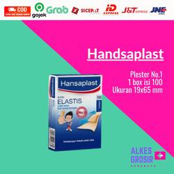 Jual 1BOX HANSAPLAST KAIN ELASTIS 100 LEMBAR hansaplas plaster plester ...