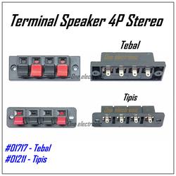 Jual Terminal PCB 4-Pin Panel Speaker Box Amplifier Stereo Kabel Jepit ...