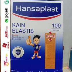 Jual 1BOX HANSAPLAST KAIN ELASTIS 100 LEMBAR hansaplas plaster plester ...