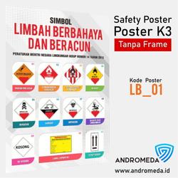Jual Safety Poster K3 : Limbah Berbahaya Dan Beracun + Frame - Kota Bandung - Safety Poster K3 ...