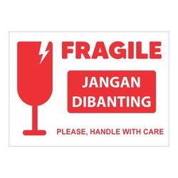 Promo Sticker Fragile Makanan | Stiker Pecah Belah Kemasan Makanan ...