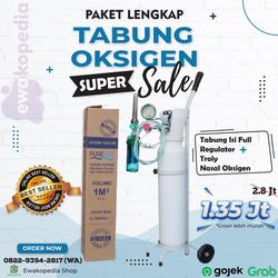 Promo Tabung Oksigen 2 M3 + Trolly + Regulator LENGKAP Cicil 0% 3x - Kota Bandung - SAM Medical ...