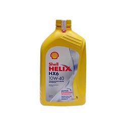 Jual oli Shell helix HX6 10W-40 100% jamin asli kemasan 4 liter ...