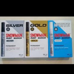 Jual spidol snowman paint marker white putih permanent WP-12 - Gold ...