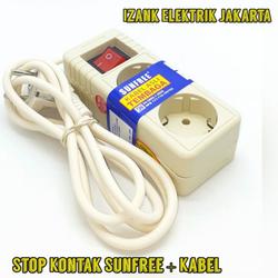 Jual Stop Kontak Colokan 2 3 4 5 Lubang Panjg Kabel 1,5M 3M 5M Kuningan ...