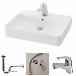Jual Wastafel Toto LW 950 CJ / Toto LW 950CJ Komplit set (keran dingin ...