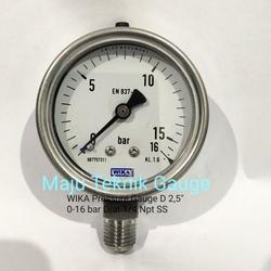 Jual WIKA Pressure D 2,5" 0-250 psi, drat 1/4"NPT Full SS Racket - Jakarta Utara - Maju Teknik ...