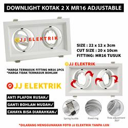 Jual Rumah Lampu Downlight Halogen Double Fitting MR16 LED 7w 7 watt ...