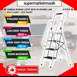 Promo Tangga Rumah Lipat Tangga Besi Portable 3/4/5/6 Step Steel Ladder ...