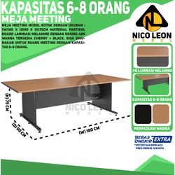 Jual MEJA RAPAT / MEJA MEETING UKURAN 8-10 ORANG - 600CMx120CM - Kab ...
