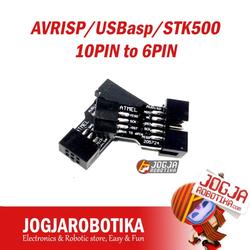 Jual AVRISP USBASP MKII STK500 10-Pin to 6-Pin Adapter Board for ...