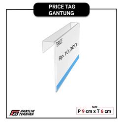 Promo Display Harga POP Acrylic/ Akrilik Jepit Besi Putar Price Tag ...