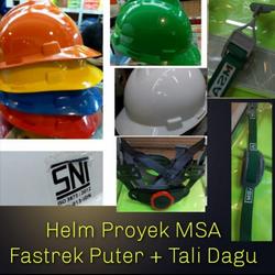 Jual Helm MSA + Fastrack +Tali Dagu Karet / helm proyek msa fast track ...