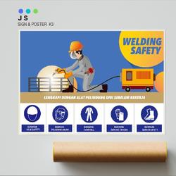 Jual Safety Poster K3 : Alat Pelindung Diri Pekerjaan Panas Welding ...
