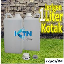 Promo Jerigen 1 Liter / Botol Plastik 1 lt / Jerigen Kotak 1000 ml ...