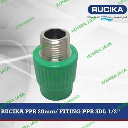 Jual sock drat luar ppr/sdl ppr wavin /rucika green 1/2 inch 20mm ...