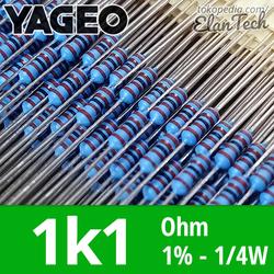 Jual Resistor Yageo 10k 1/4W 1% 0.25W 1/4 W 10 Kilo Ohm ElanTech ...