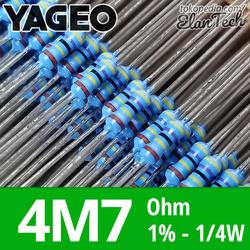 Jual Resistor Yageo 4k7 1/4W 1% 0.25W 4.7k 1/4 W 4.7 Kilo Ohm ElanTech ...