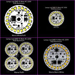 Jual Lampu LED SMD PCB Aluminium AC 220V 220 Volt Round Bulat - 3W ...