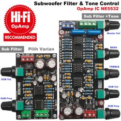 Jual HIFi 2.1 Stereo+Subwoofer Pre-Amplifier Bass Tone Control LFE ...