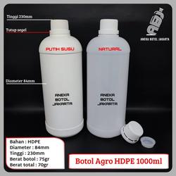 Jual Botol agro 1 liter 1000 ml /botol labor 1liter 1 ltr HDPE 1000ml 1ltr - Putih - Jakarta ...