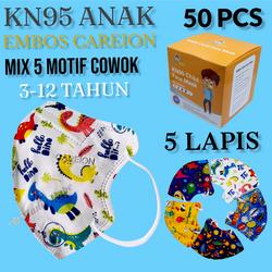 Jual [ CAREION ] MASKER ANAK KN95 KIDS PREMIUM DISPOSABLE FACE MASK ...